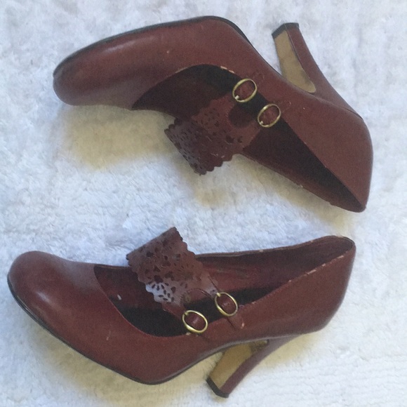 Dollhouse | Shoes | Red Strap Size 9 Heels | Poshmark